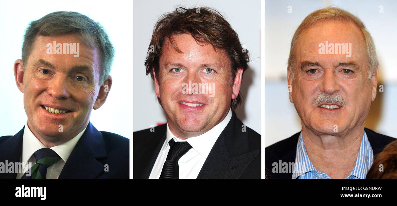 File photos of (from the left) Chris Bryant, James Martin and John ...