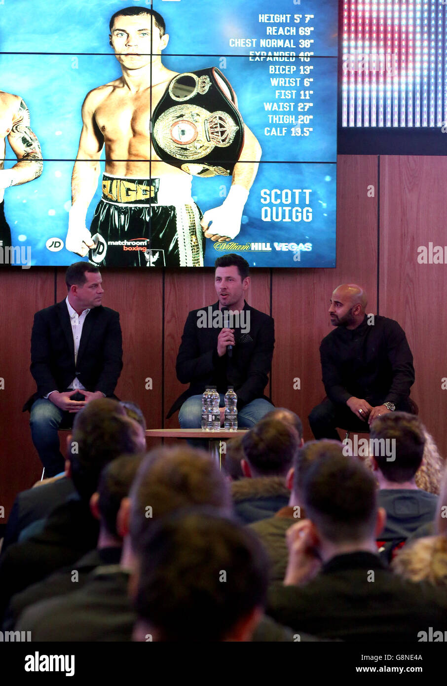 Spencer Oliver (left), Darren Barker (centre) and Trainer Dave Coldwell ...