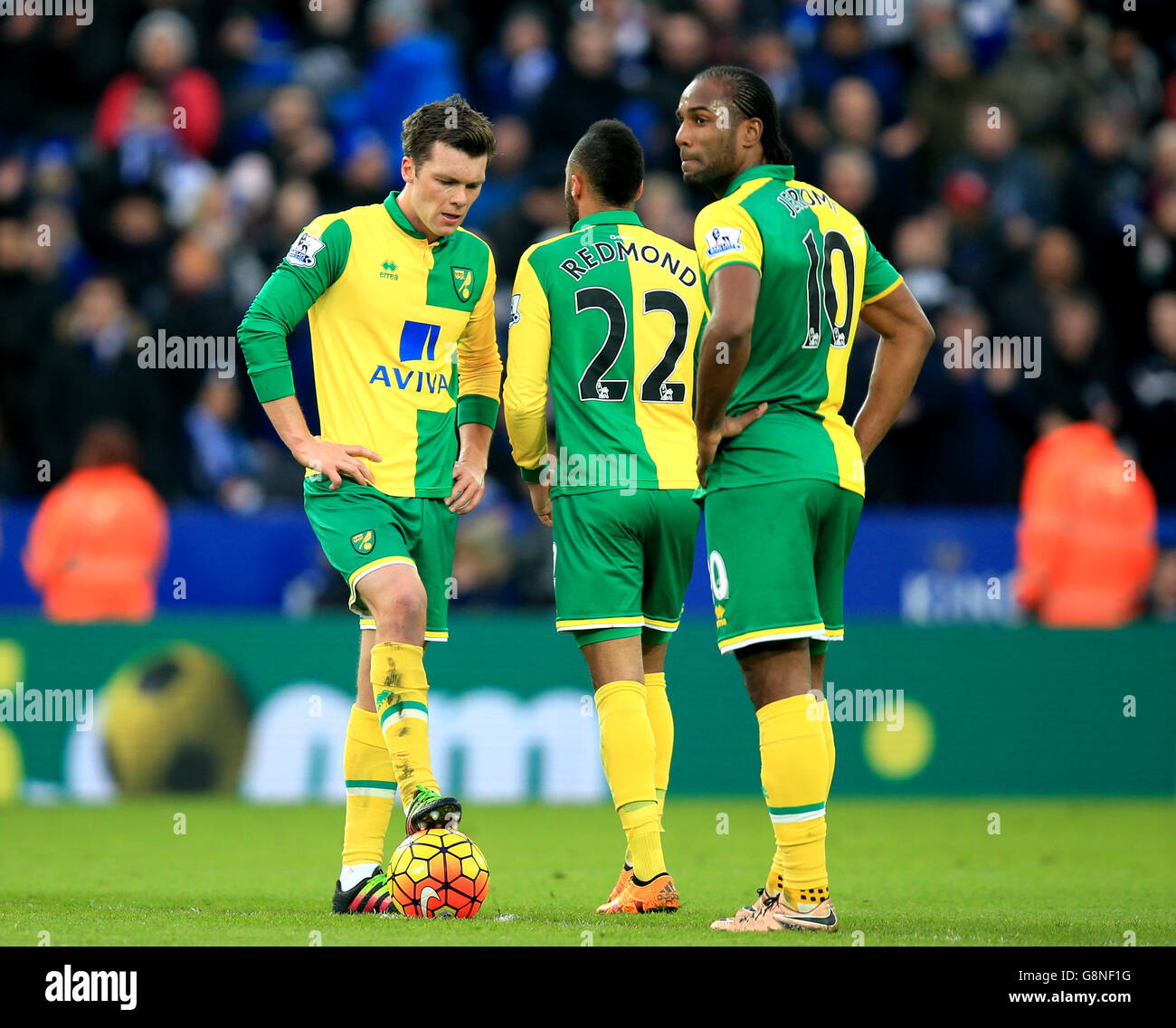 (left to right) Norwich City's Jonny Howson, Nathan Redmond and Cameron ...