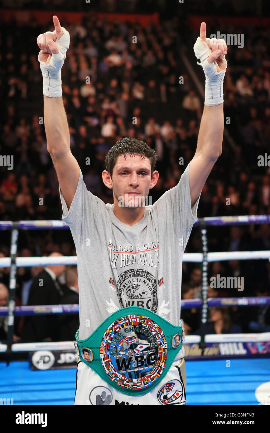 Gavin McDonnell celebrates beating Jorge Sanchez (not pictured) in ...