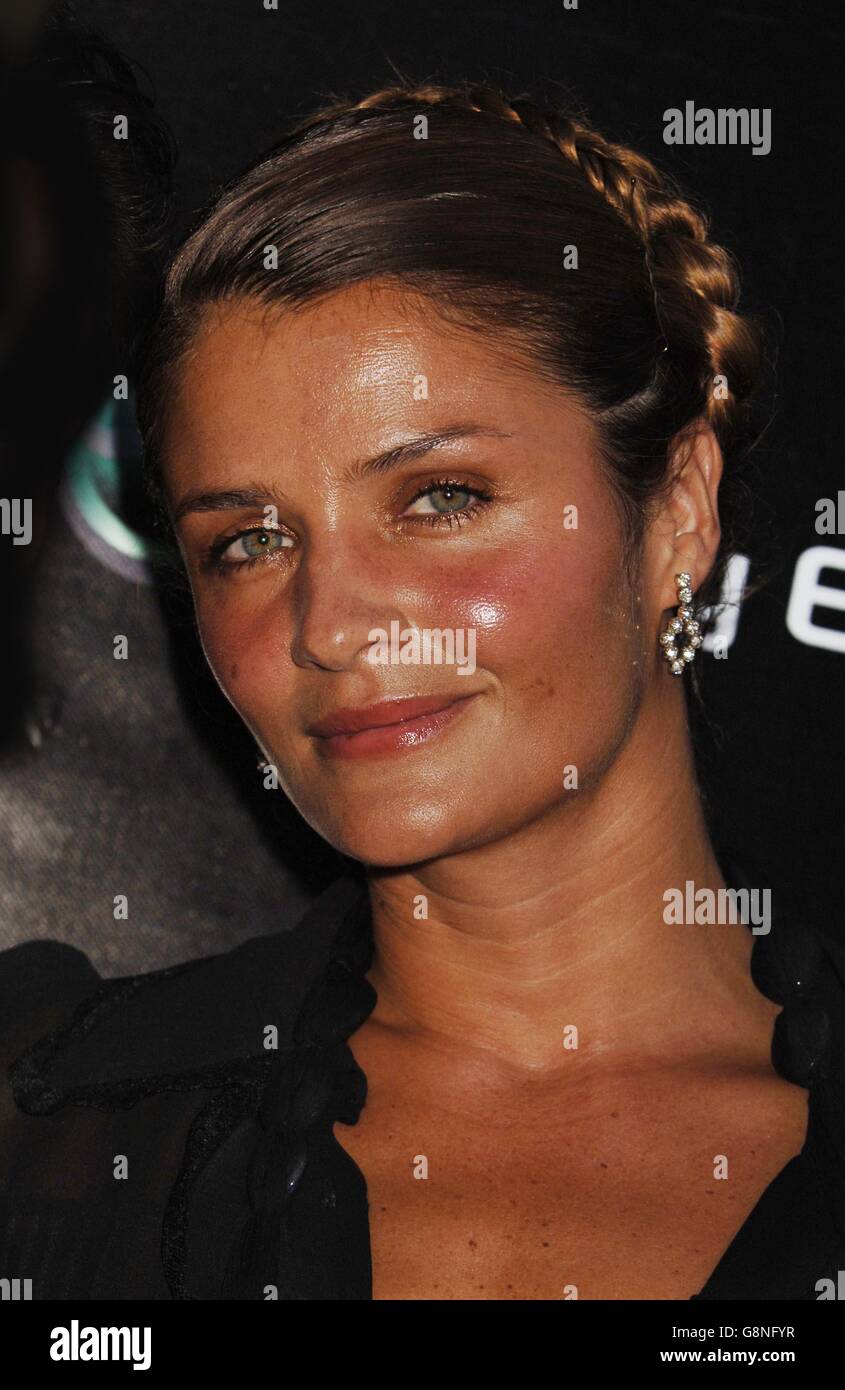 Model and photographer helena christensen arrives hi-res stock ...