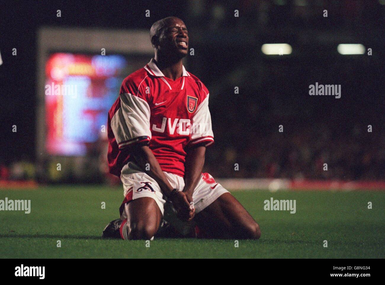 One red full front view despair football hi-res stock photography and ...