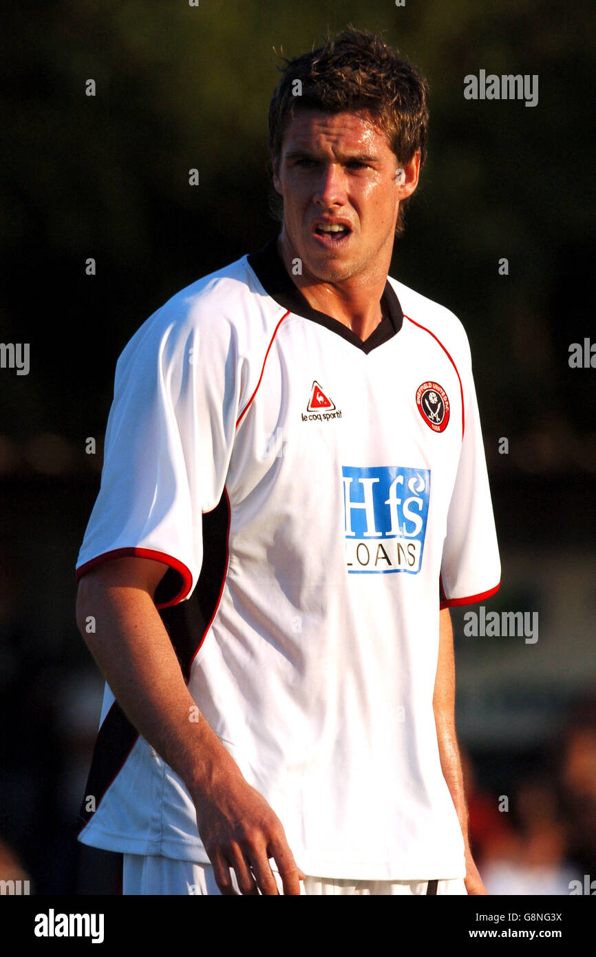 Soccer - Friendly - Worksop Town v Sheffield United - Sandy Lane Stock ...