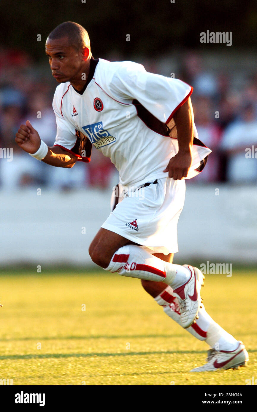Soccer - Friendly - Worksop Town v Sheffield United - Sandy Lane. Danny ...