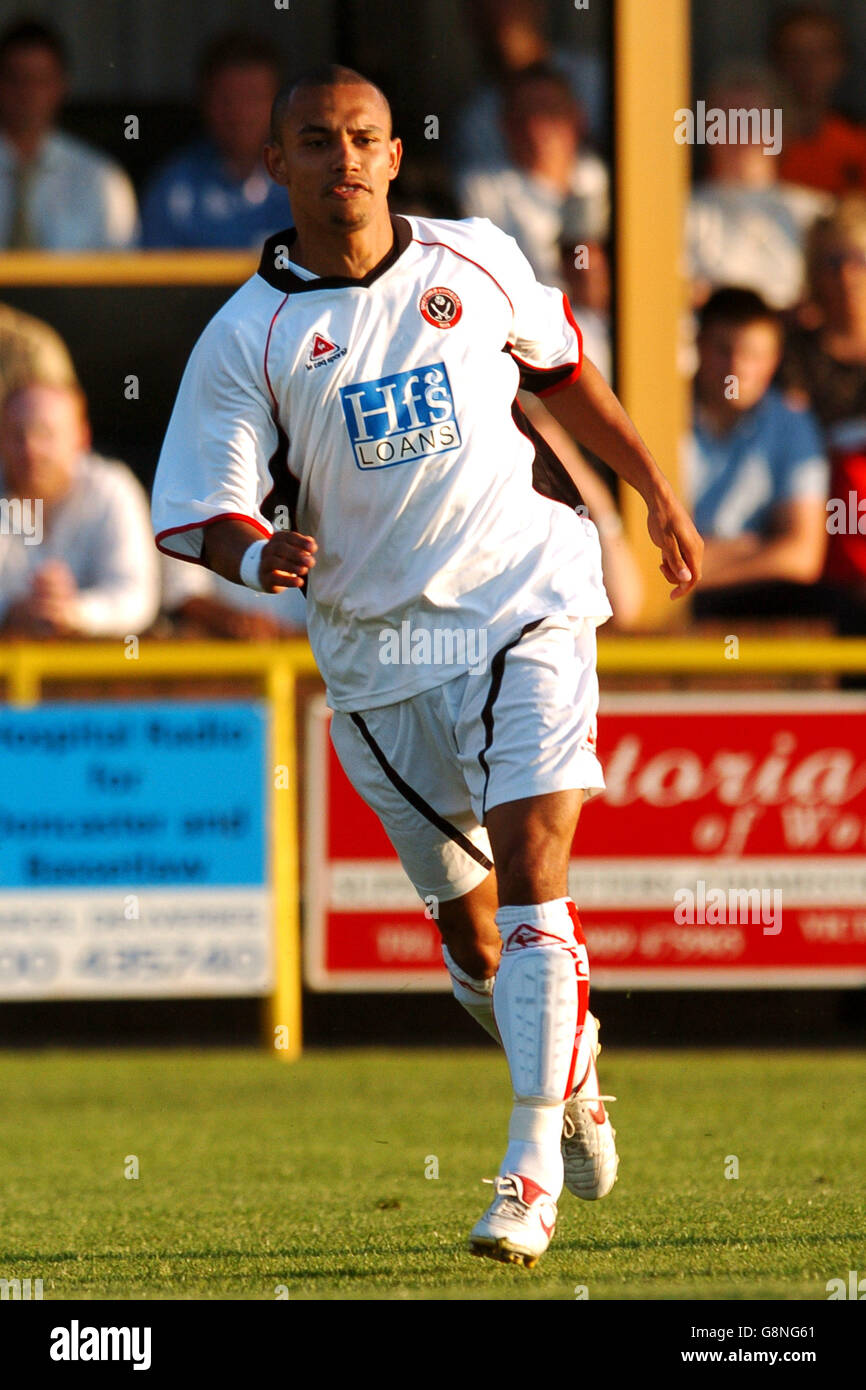 Soccer - Friendly - Worksop Town v Sheffield United - Sandy Lane Stock ...