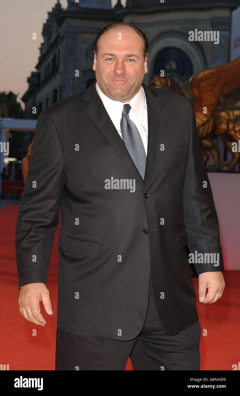 AP OUT. James Gandolfini arrives for the premiere of new film Romance ...
