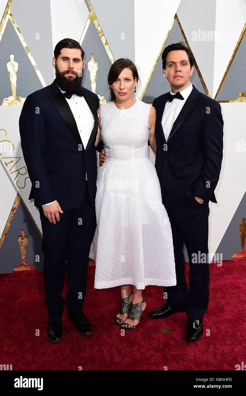 (left to right) Shan Christopher Ogilvie, Serena Armtiage and Benjamin ...