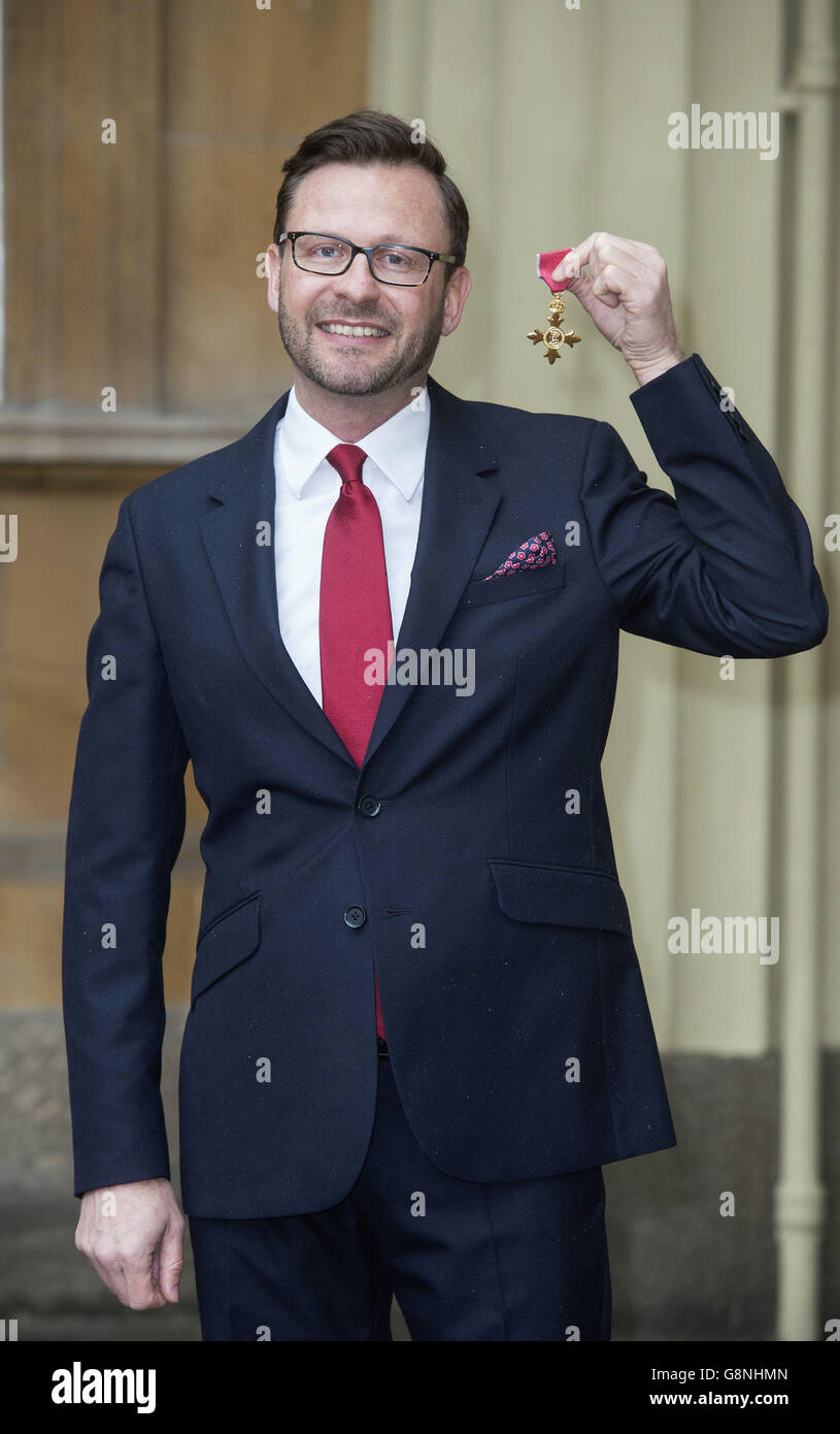 Edward Davis with his OBE presented to him by Queen Elizabeth II for ...