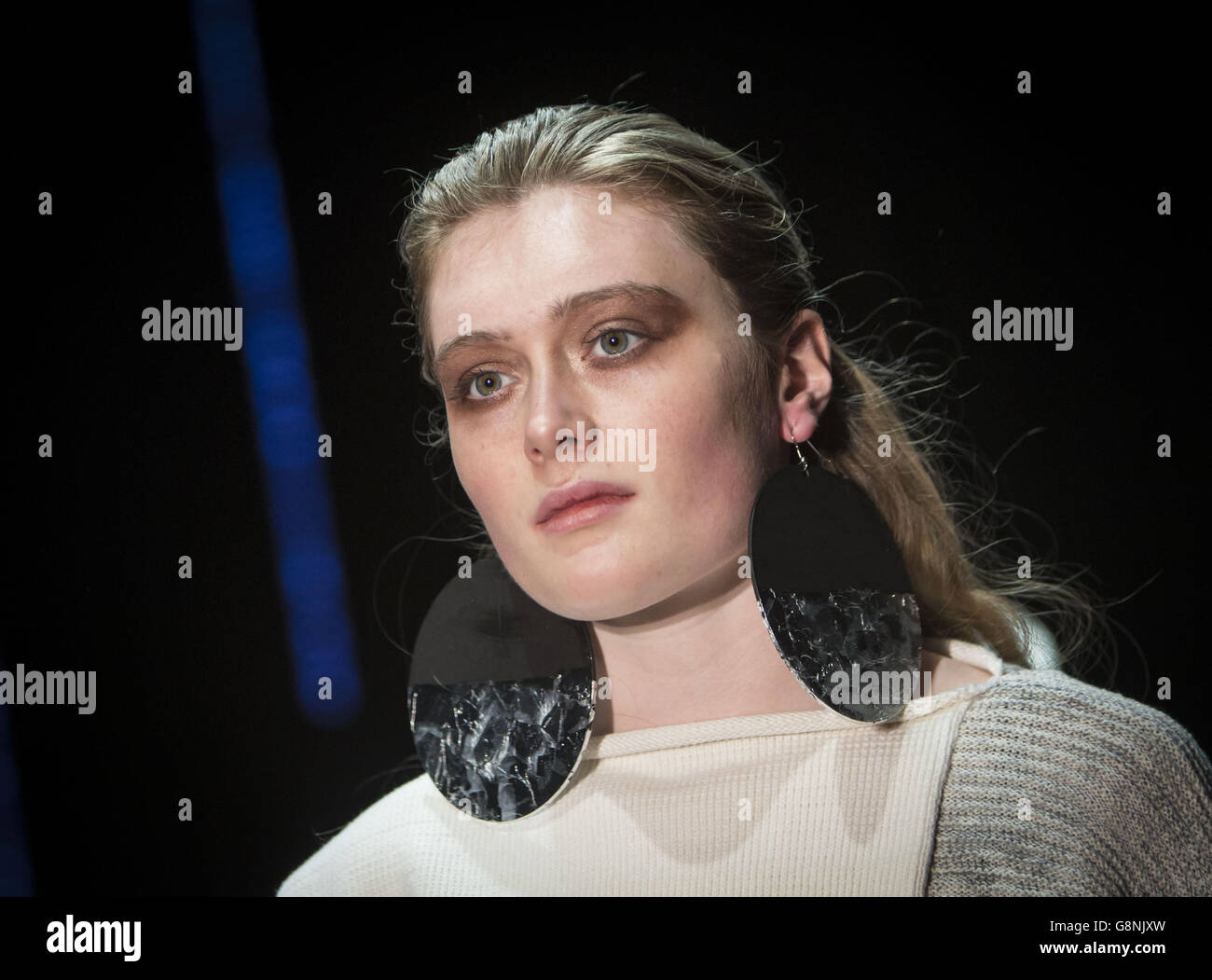 A model takes part in the fashion show as Glasgow School of Art ...