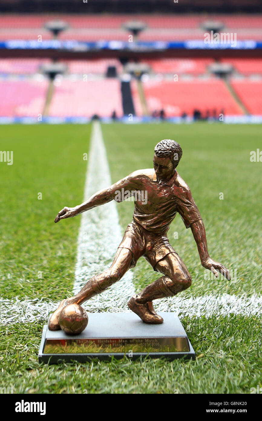 A general view of the Alan Hardaker Man of the Match award for the ...