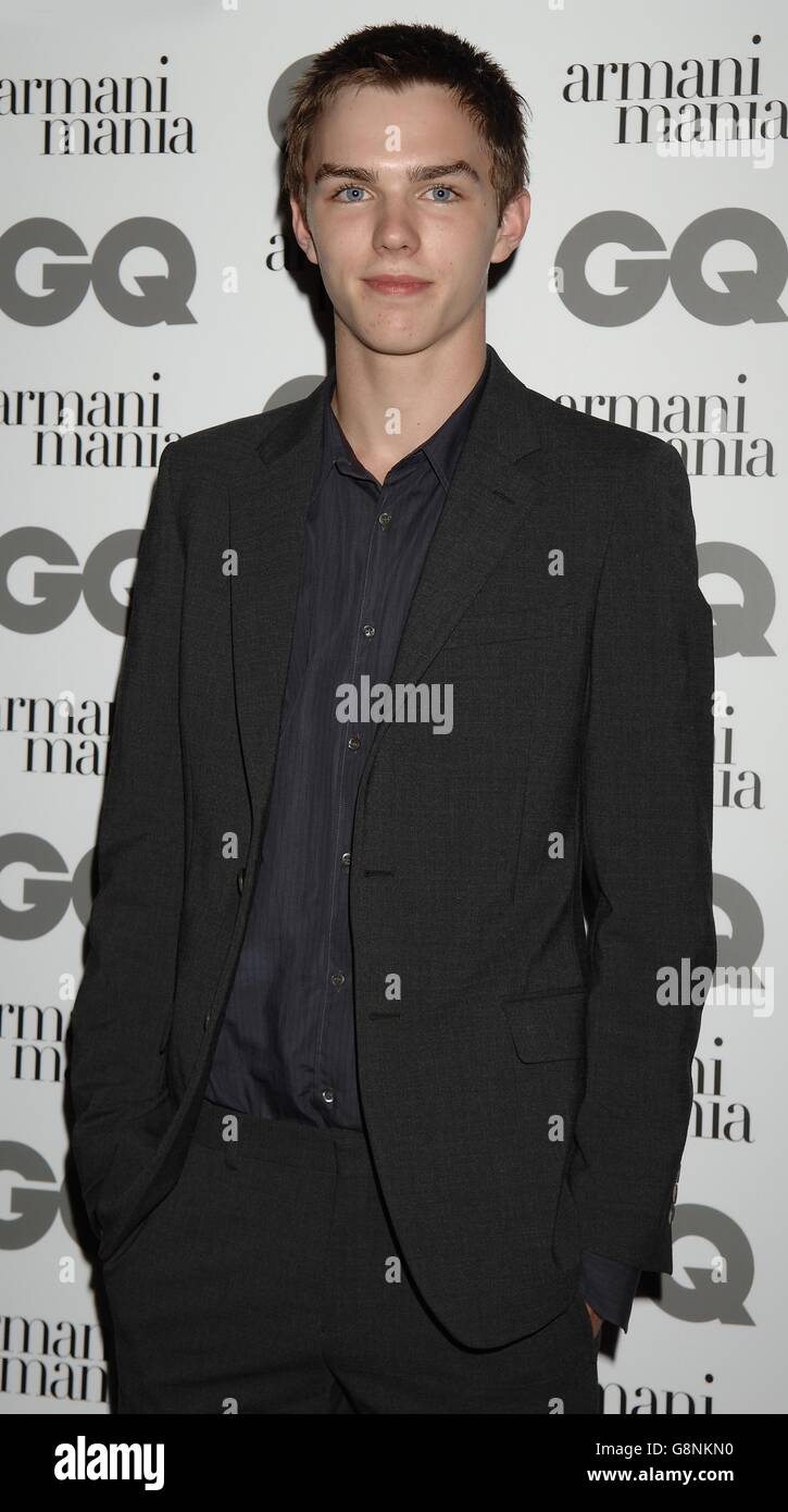 GQ Men Of The Year Awards - Royal Opera House. Nicholas Hoult arrives ...