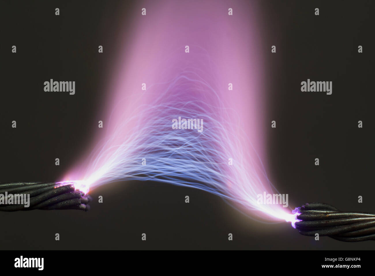 high voltage electrical spark Stock Photo - Alamy