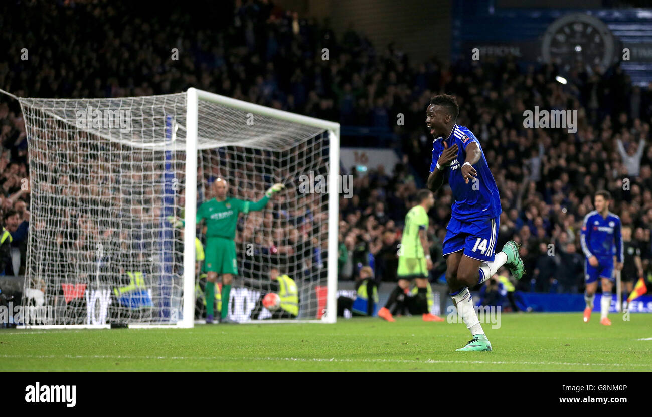 *Alternate Crop* Chelsea's Bertrand Traore celebrates scoring the fifth ...