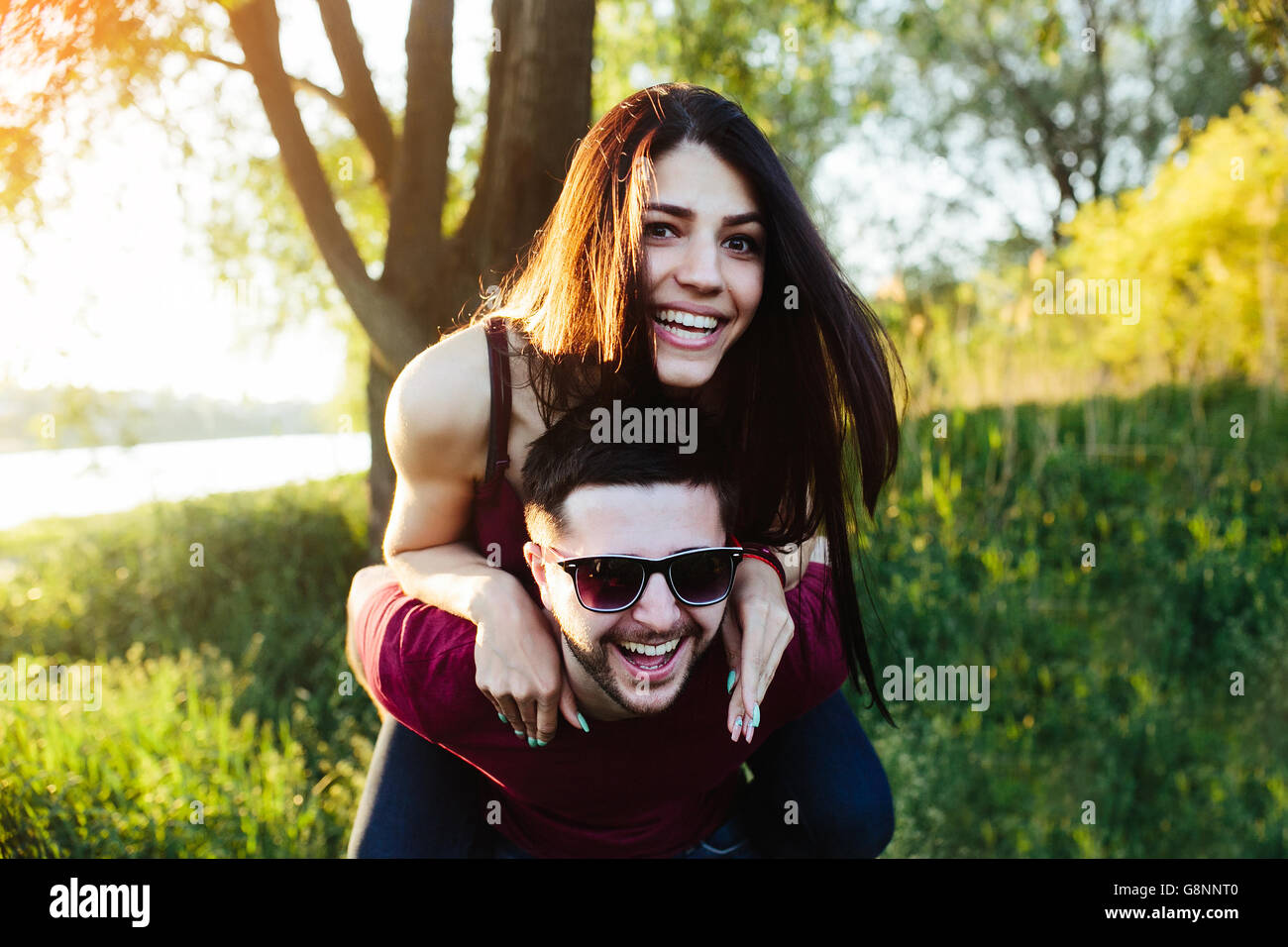 young beautiful couple Stock Photo - Alamy