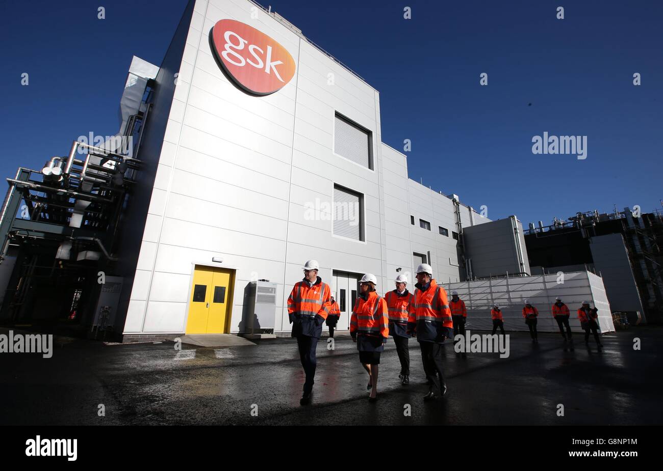 First Minister Nicola Sturgeon during a visit to Glaxo Smithkline's ...