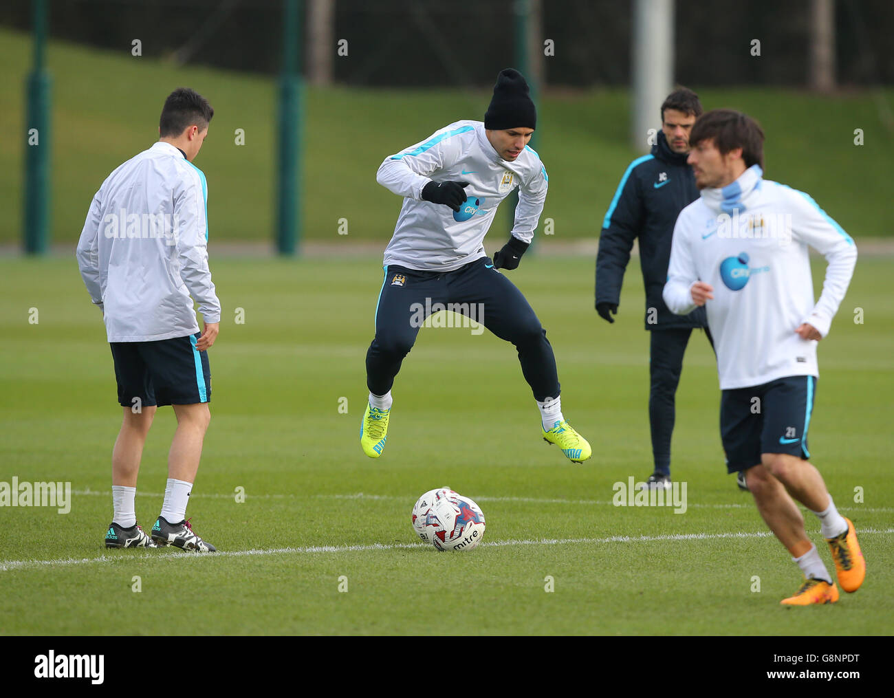 Manchester City Training - City Football Academy Stock Photo - Alamy