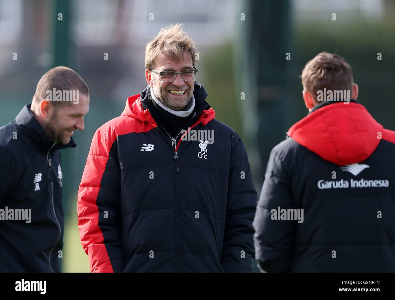 Liverpool manager Jurgen Klopp during a training session ahead of the ...
