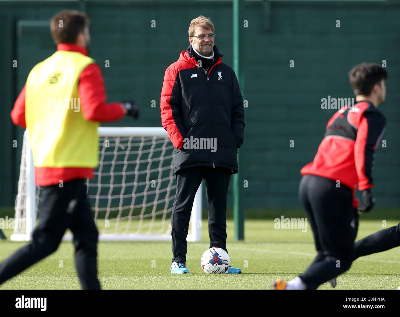 Liverpool Training - Melwood Training Ground Stock Photo - Alamy