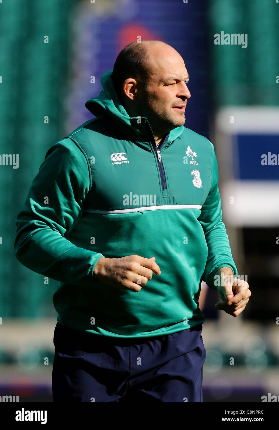 Ireland Captain Rory Best during the Captain's Run at Twickenham ...