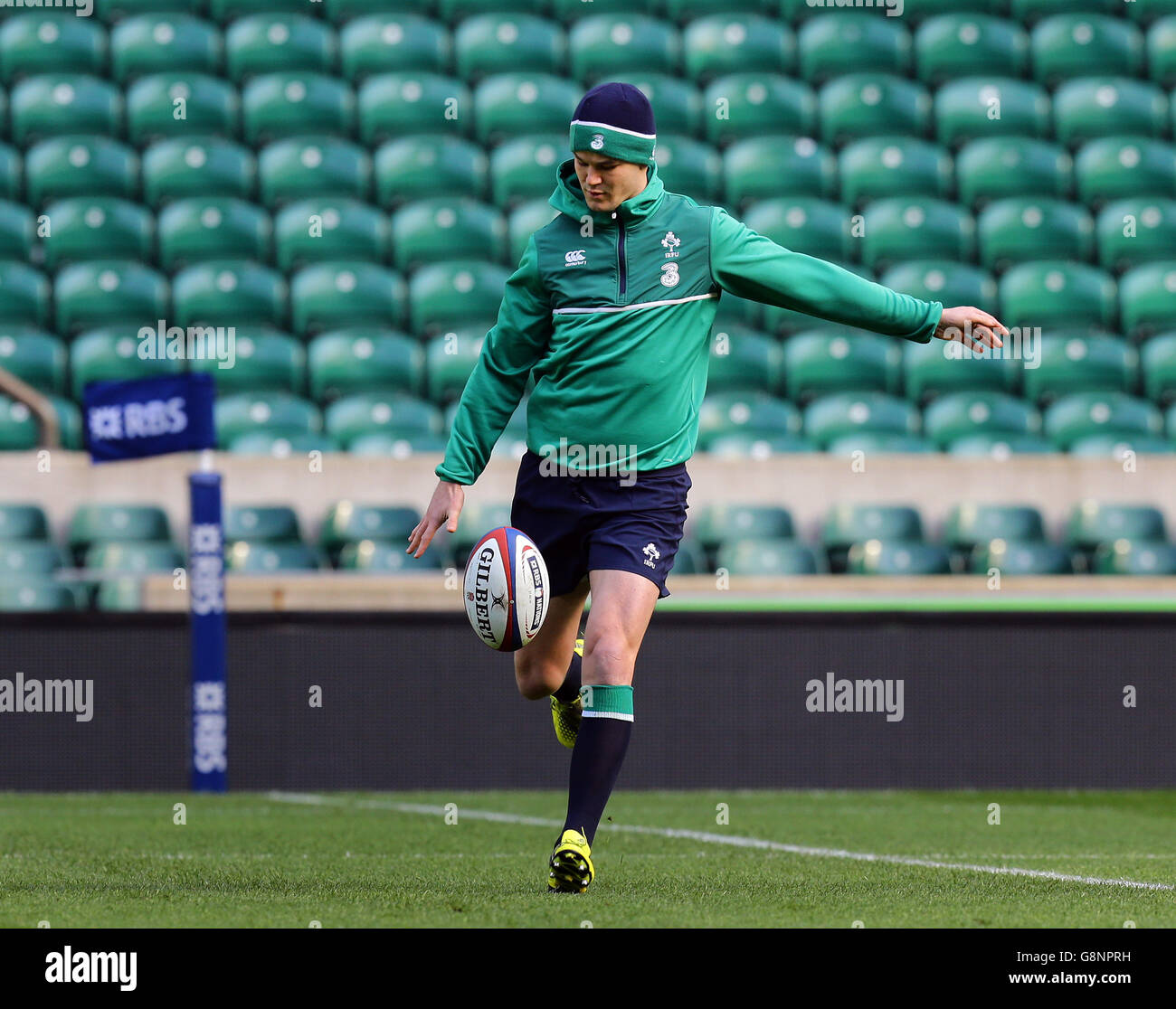 Ireland's Jonathan Sexton during the Captain's Run at Twickenham ...