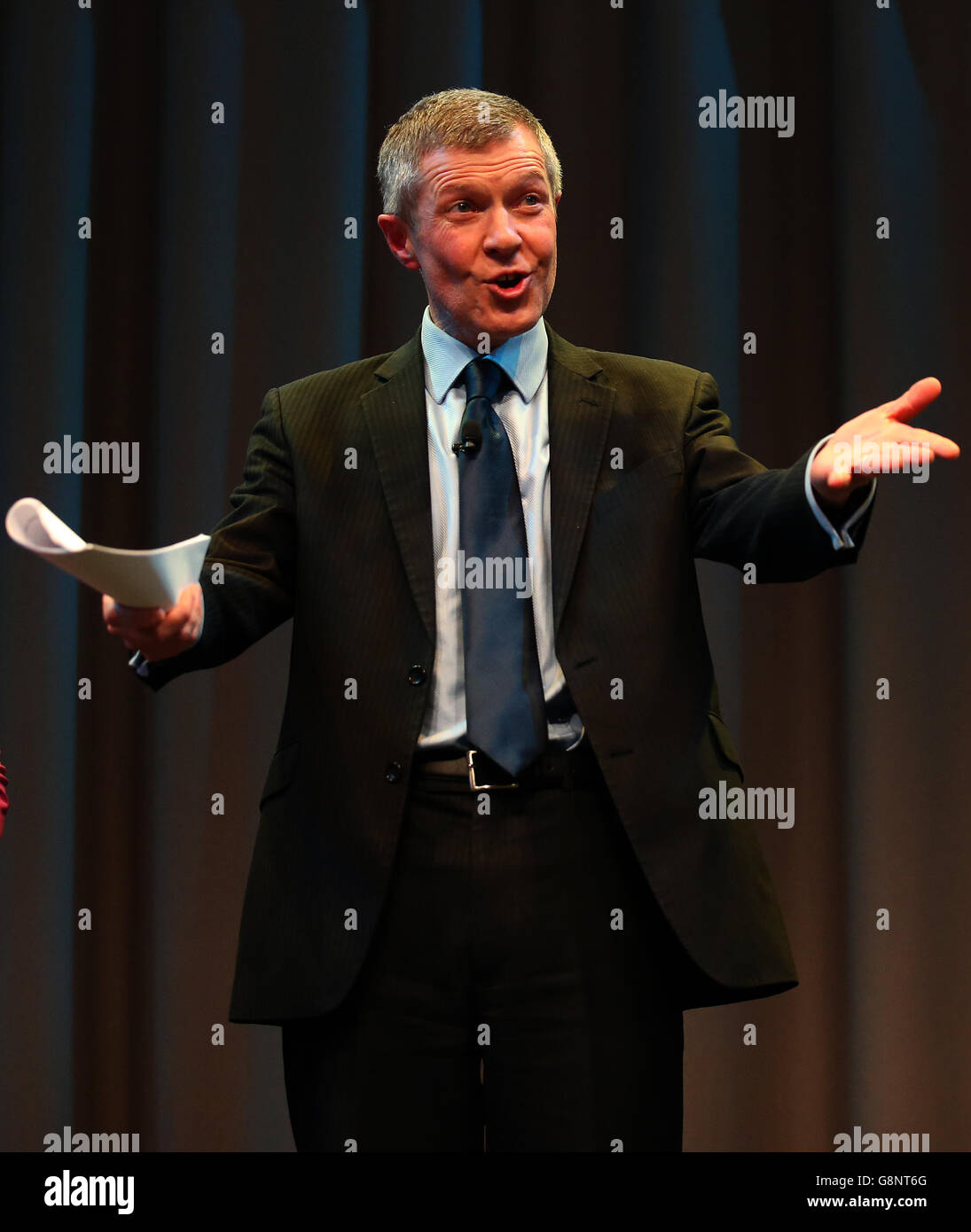 Scottish Liberal Democrat leader Willie Rennie speaking during the ...