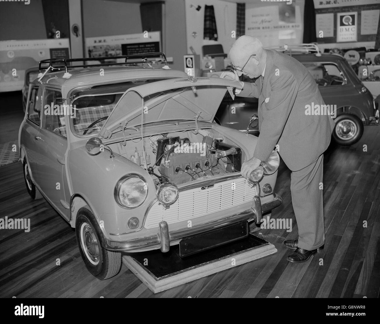 Sir Leonard Lord, Chairman of the British Motor Corporation, at the ...