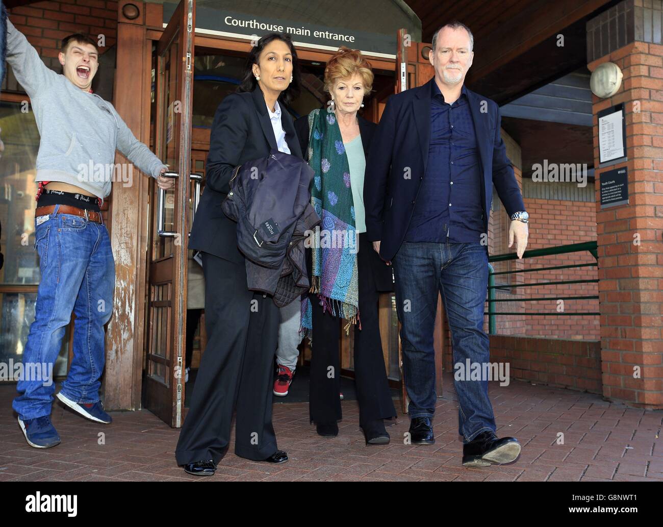 Rula Lenska court case Stock Photo - Alamy