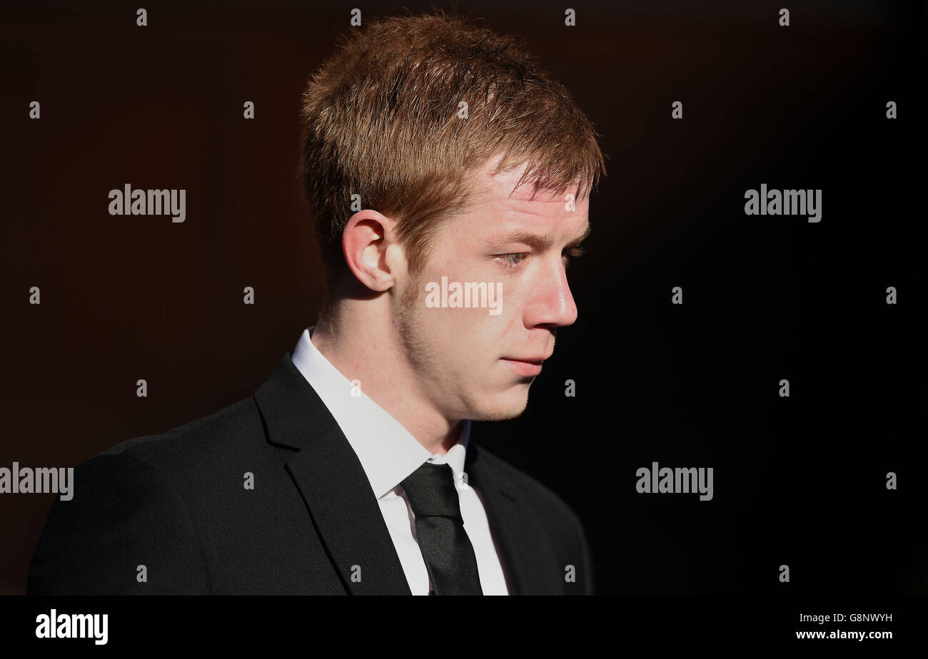 Matthew Rigby, 22, outside Birmingham Crown Court where he is charged ...