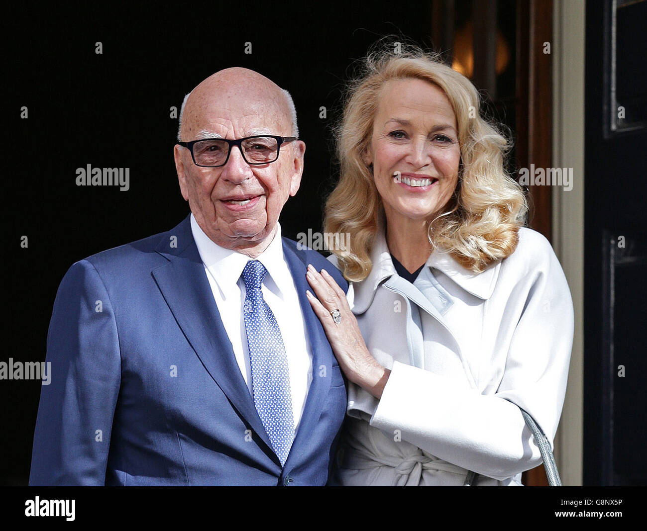 Rupert murdoch and jerry hall wedding hi-res stock photography and ...