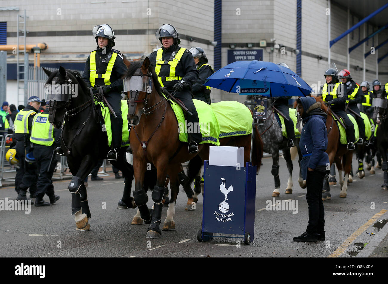Football police horse horses mounted police spurs hi-res stock ...