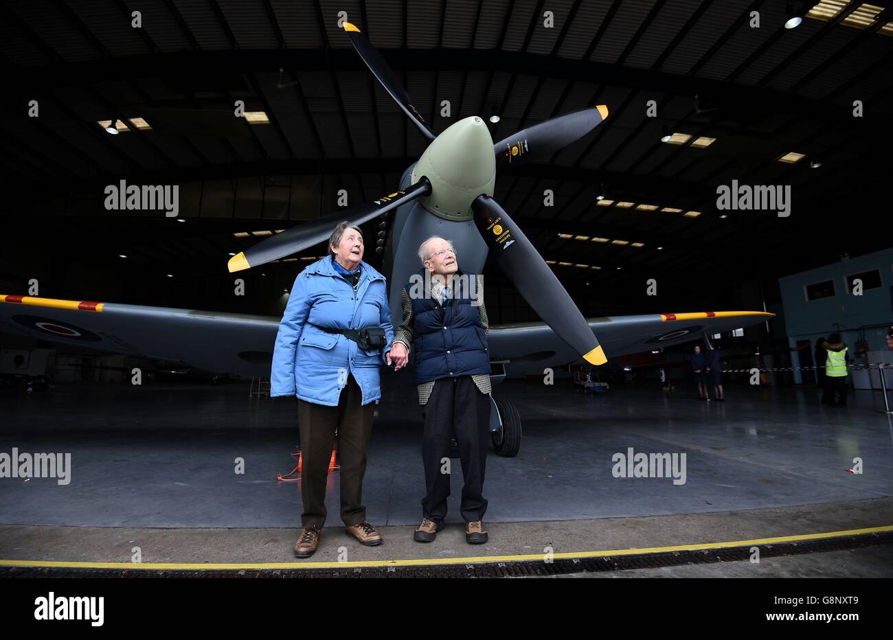 Spitfire 80th anniversary event at Southampton Airport Stock Photo - Alamy
