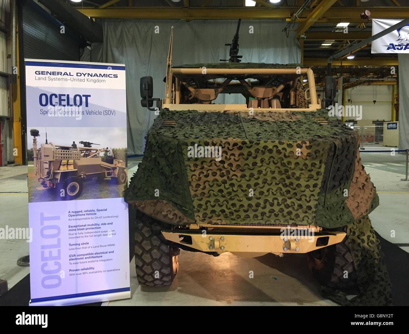 The Ocelot Special Operations Vehicle at General Dynamic's new production facility near Merthyr ...