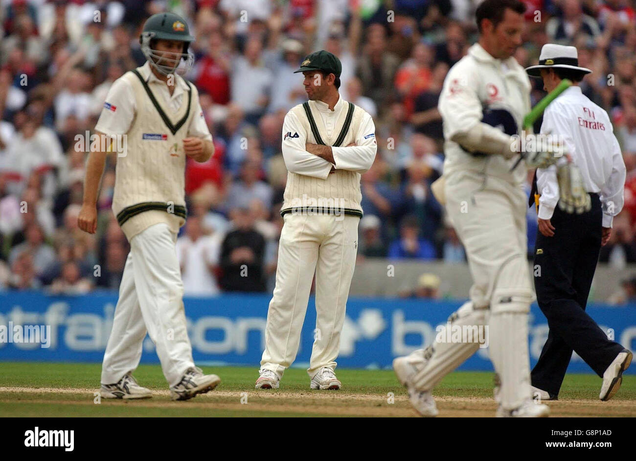 Australian Captain Ricky Ponting looks dejected after England take the ...