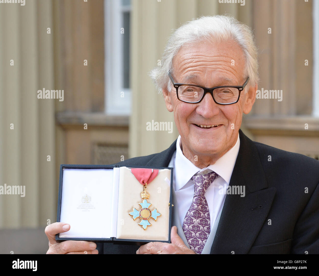Cbe commander order british empire presented hi-res stock photography ...