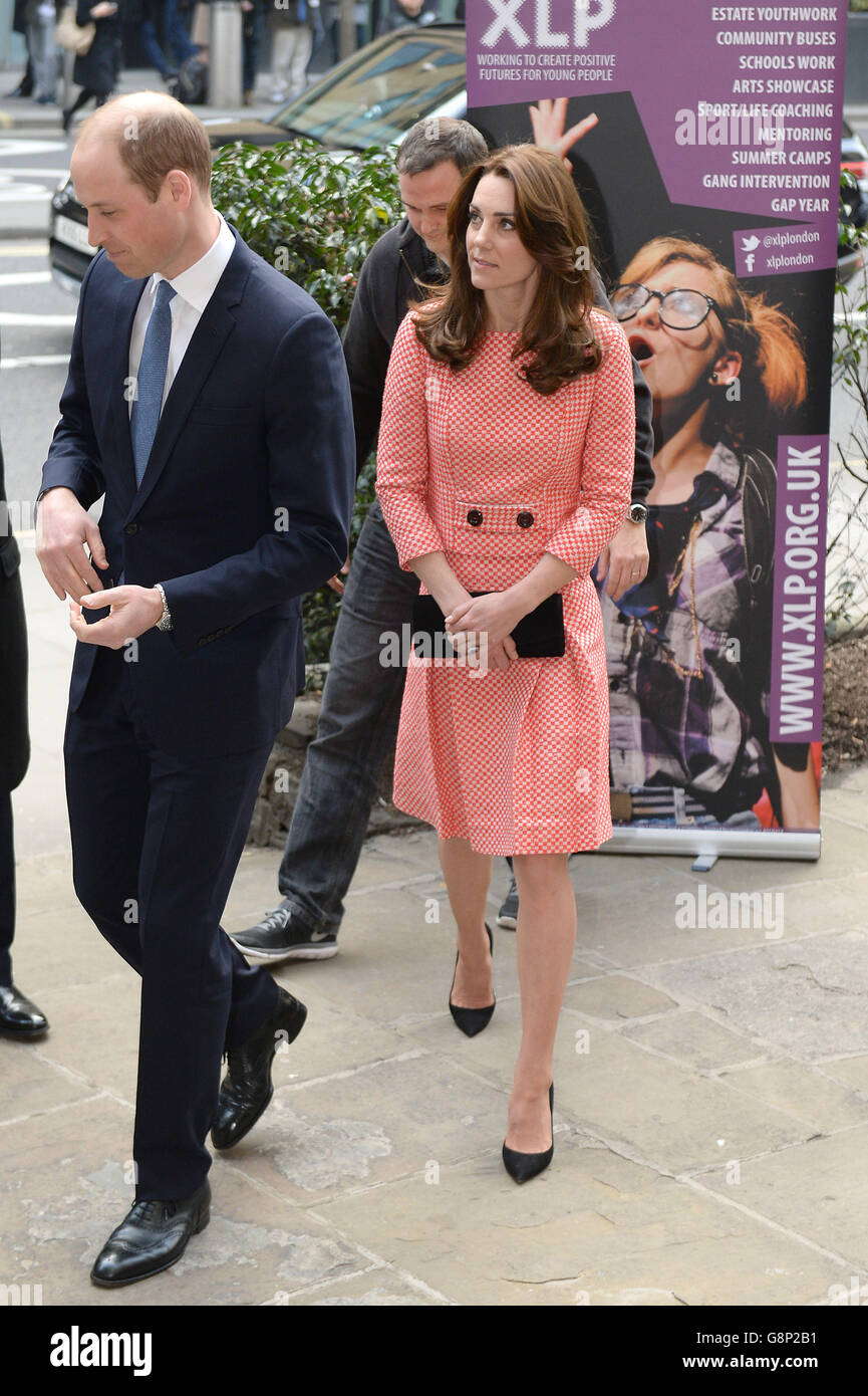 The Duke and Duchess of Cambridge arrive for a visit to the mentoring ...