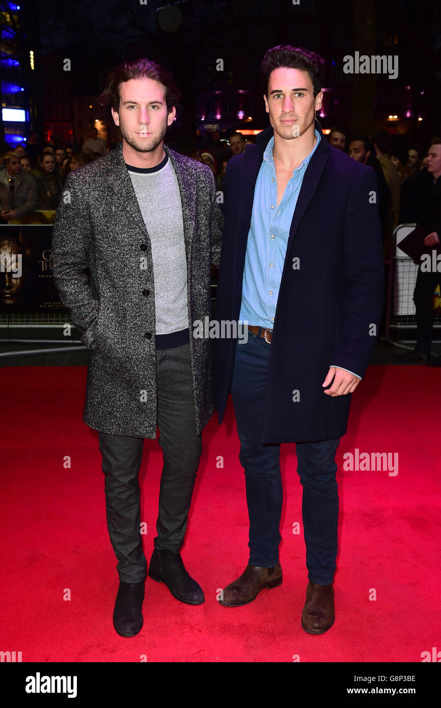 Elliot Cross(left) and Josh Patterson attending the Gala screening of ...