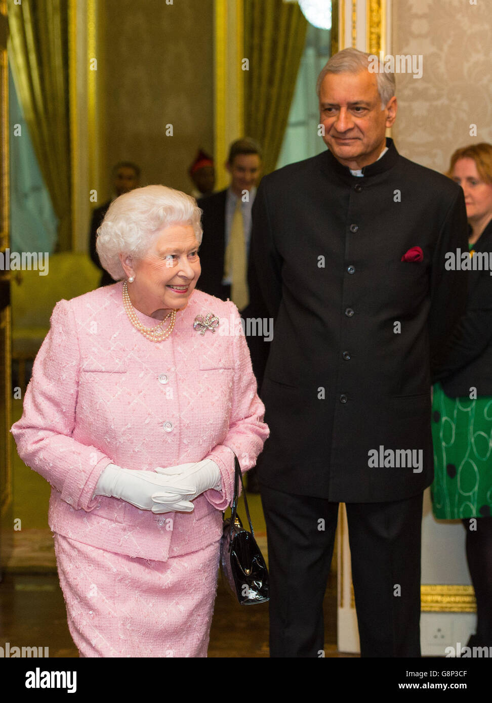 Queen Elizabeth II and the Commonwealth Secretary-General, Kamalesh ...