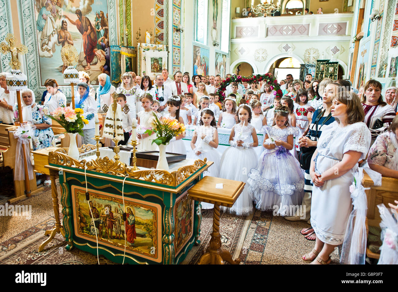 Ukraine child communion hi-res stock photography and images - Alamy