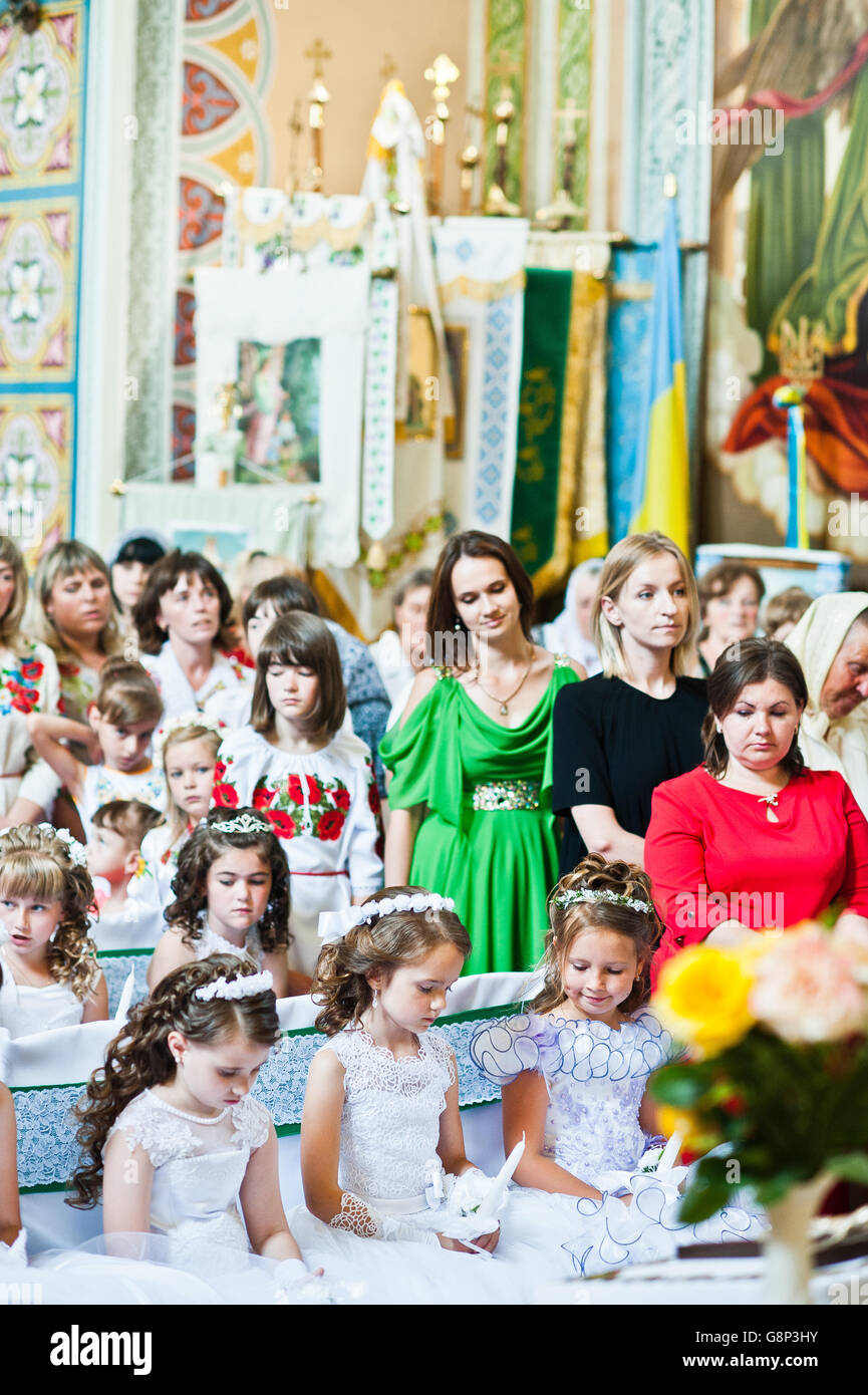 Ukraine child communion hi-res stock photography and images - Alamy