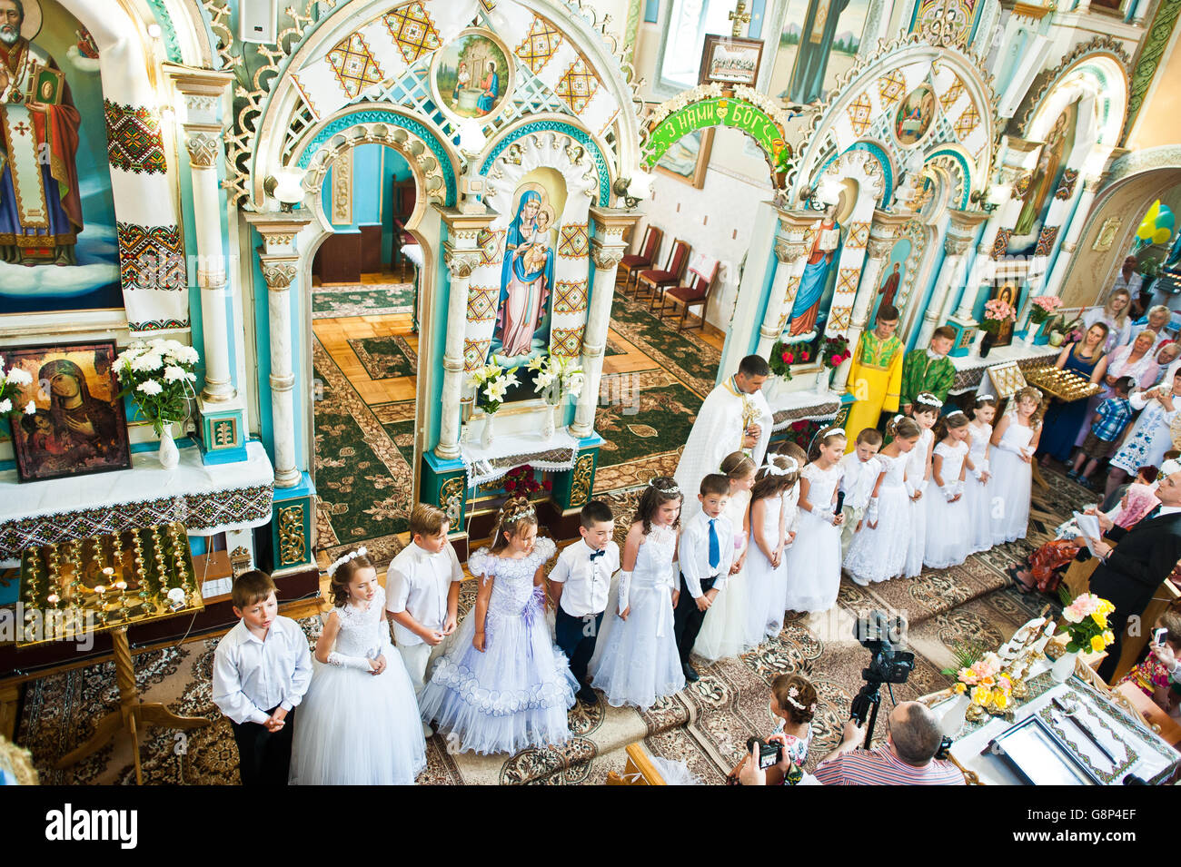Ukraine child communion hi-res stock photography and images - Alamy