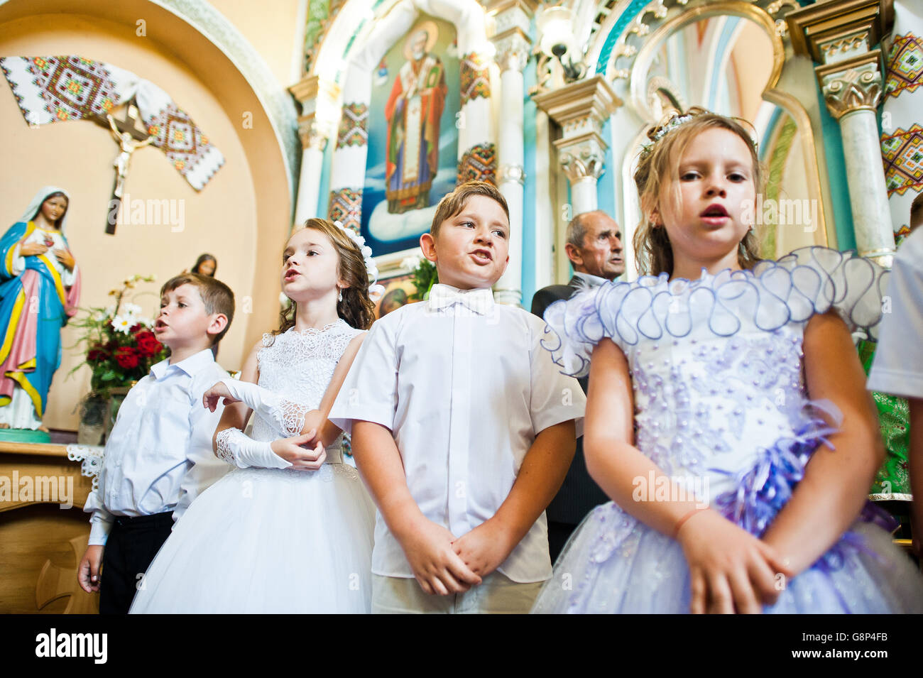 Ukraine child communion hi-res stock photography and images - Alamy