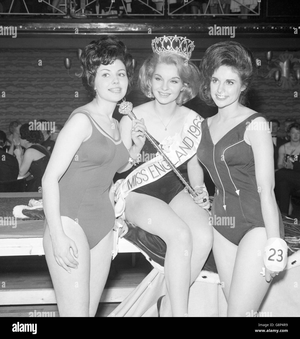 Model Susan Pratt, 19, daughter of a Lloyd's underwriter from Windsor, Berkshire, poses with her ...