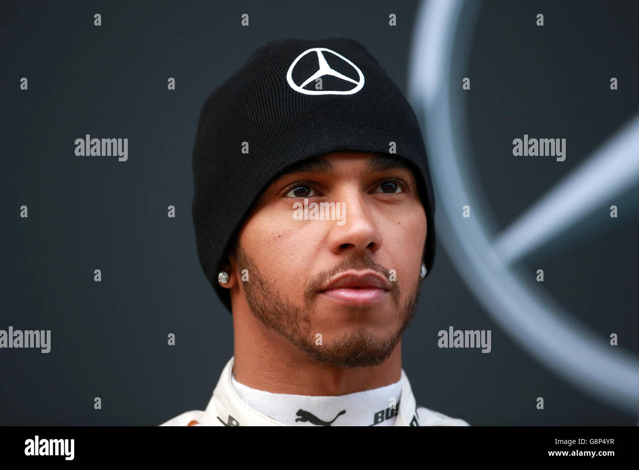 Mercedes Lewis Hamilton during day one of testing at the Circuit de ...