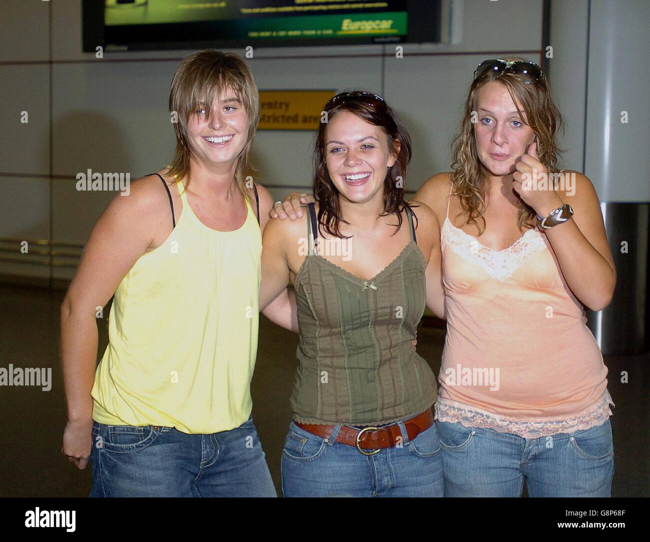 Hurricane Katrina survivors Zoe Smith 20, from Liverpool, Sarah ...