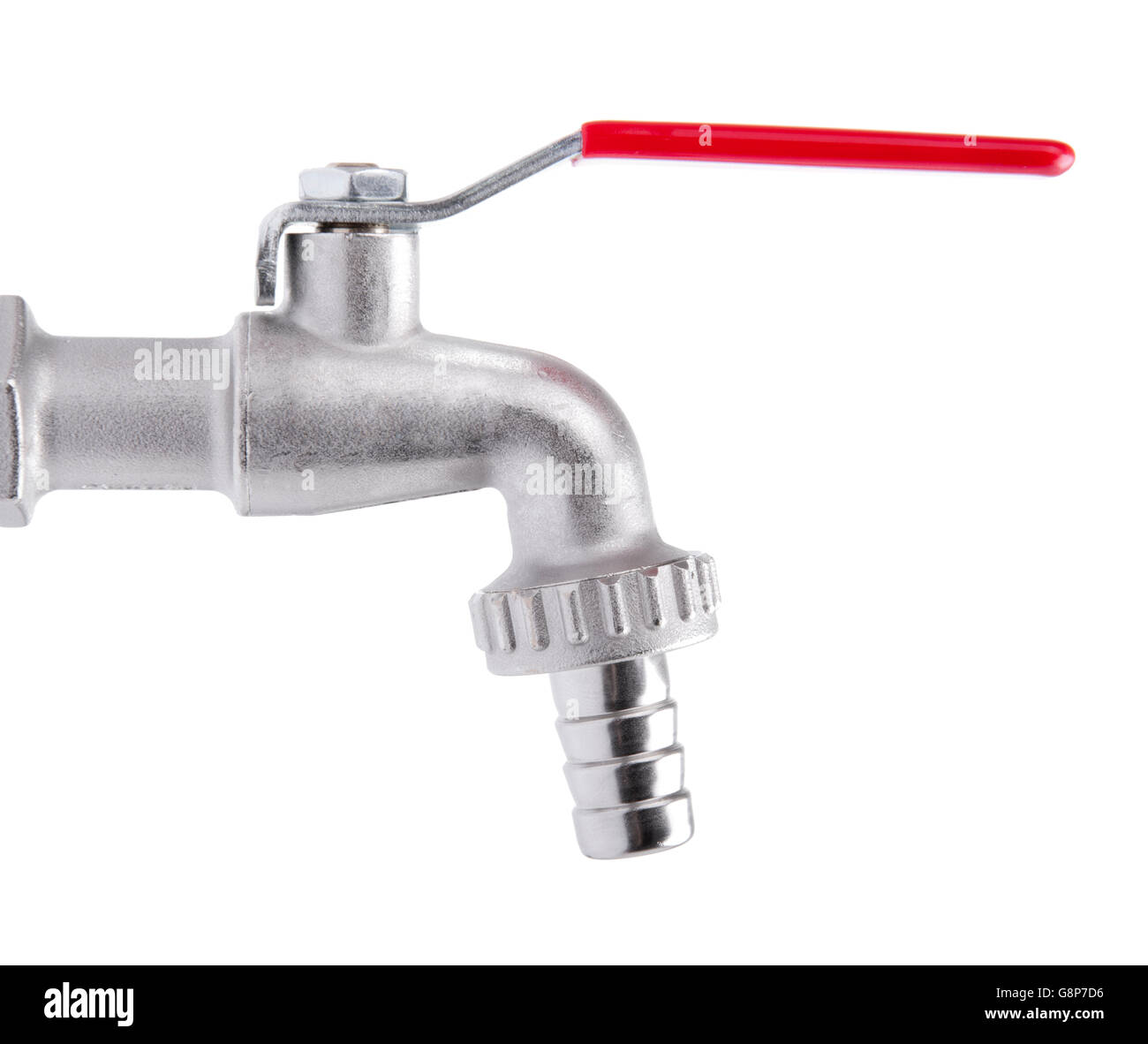 Water Faucet Isolated on White Background Stock Photo - Alamy