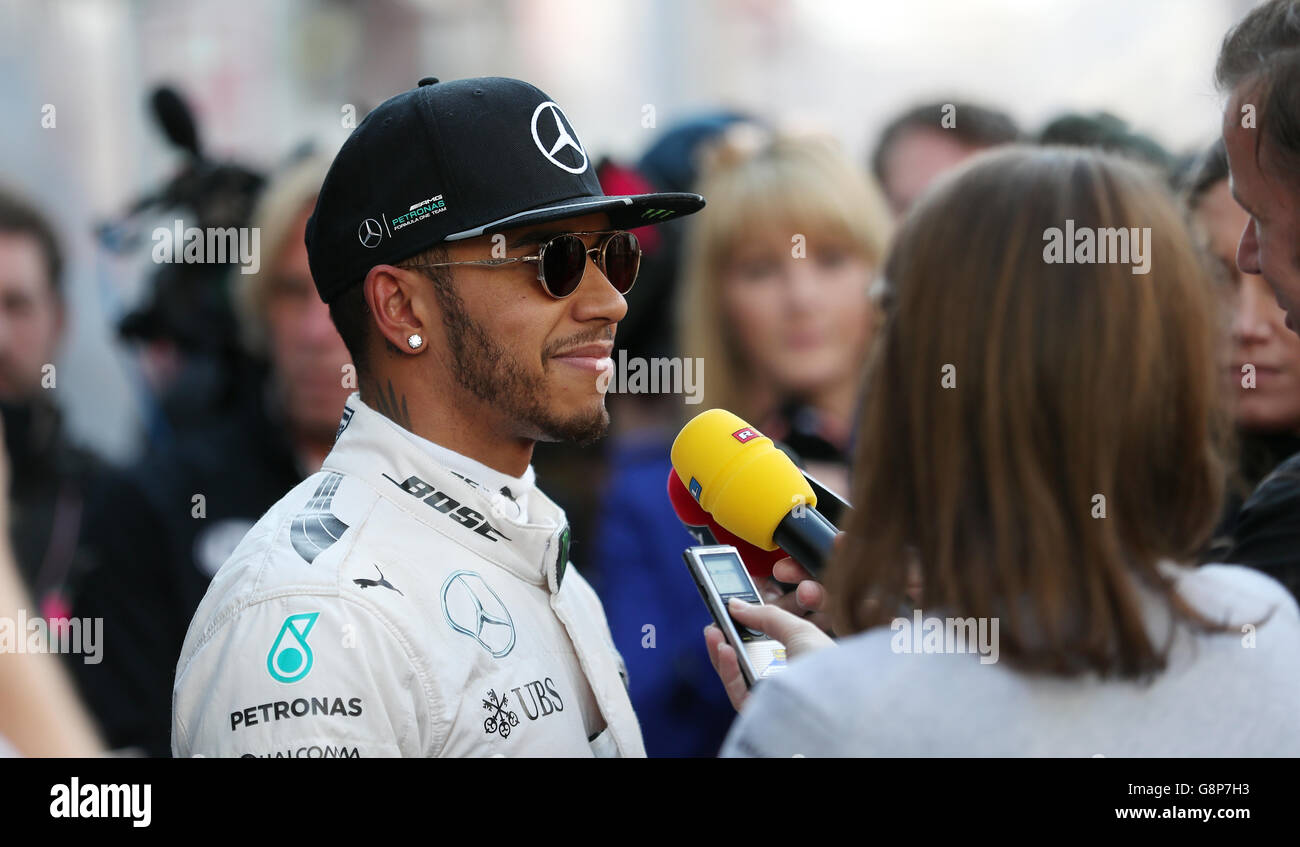 Mercedes Lewis Hamilton during day four of testing ahead of the 2016 ...