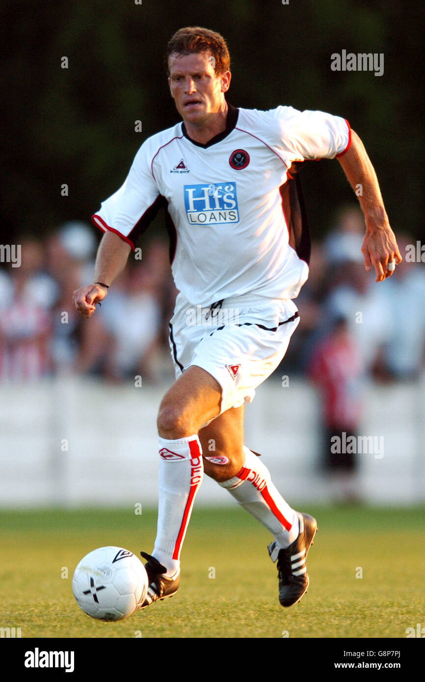 Soccer - Friendly - Worksop Town v Sheffield United - Sandy Lane Stock ...