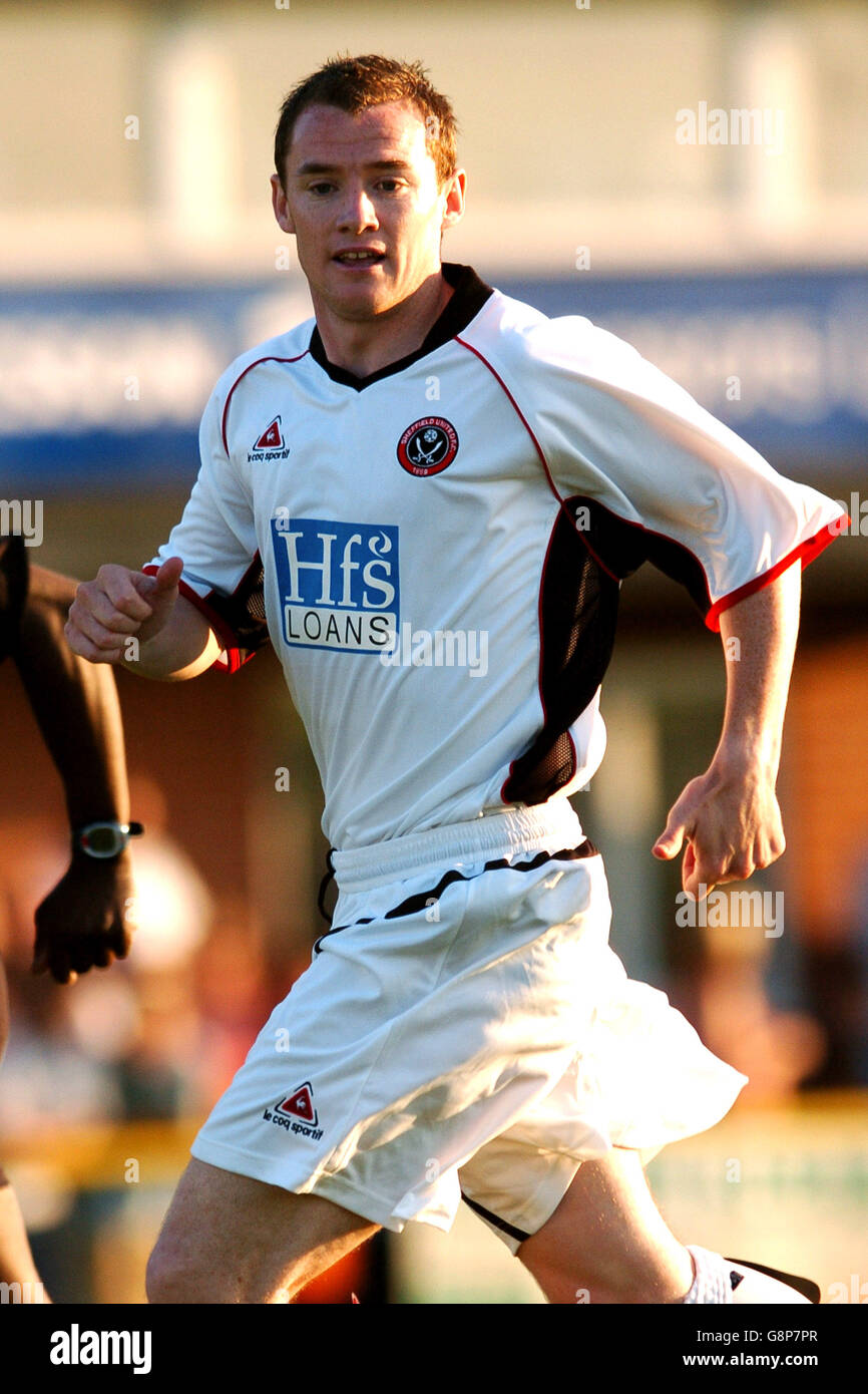 Soccer - Friendly - Worksop Town v Sheffield United - Sandy Lane. Alan ...