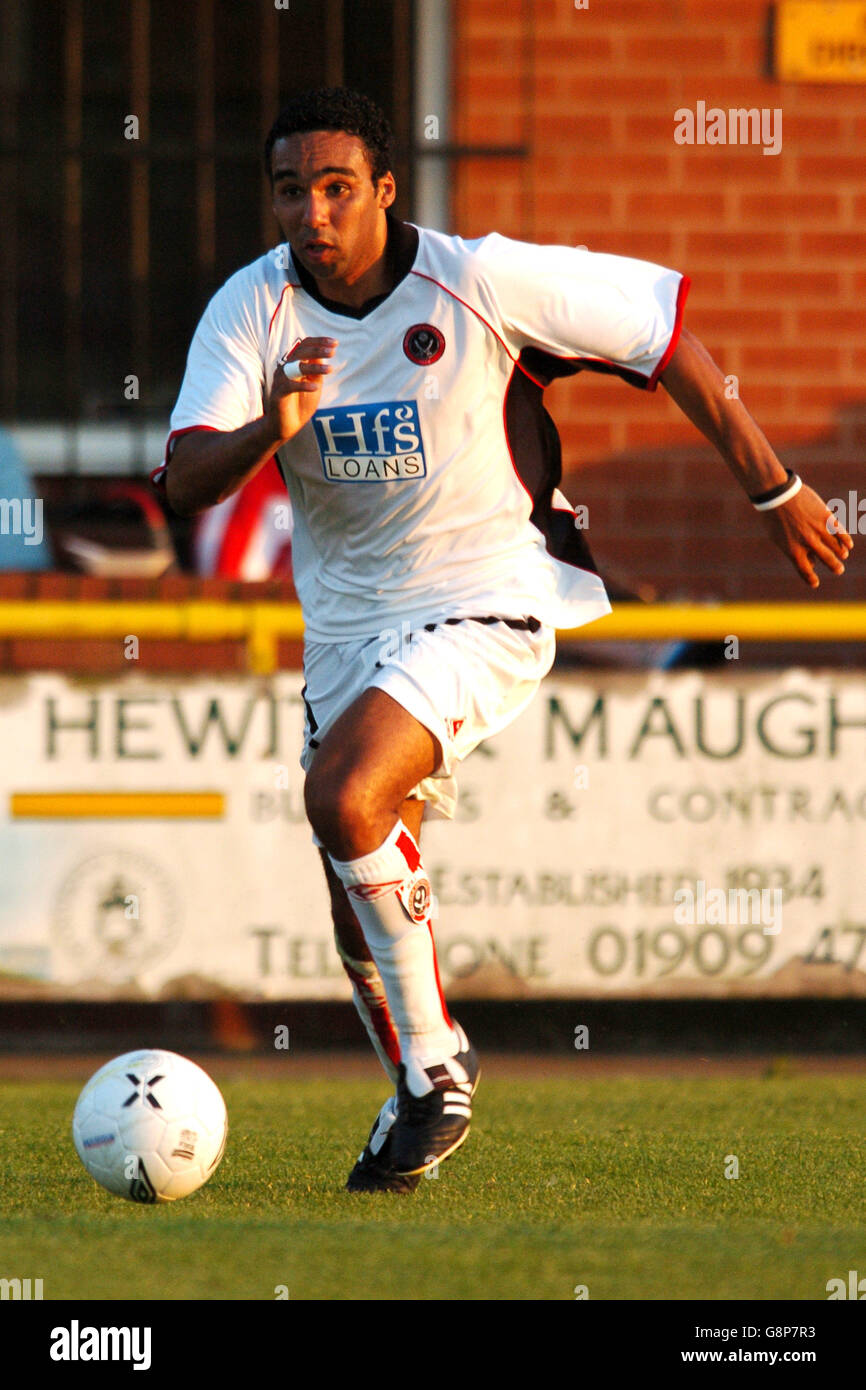 Soccer friendly worksop town sheffield hi-res stock photography and ...