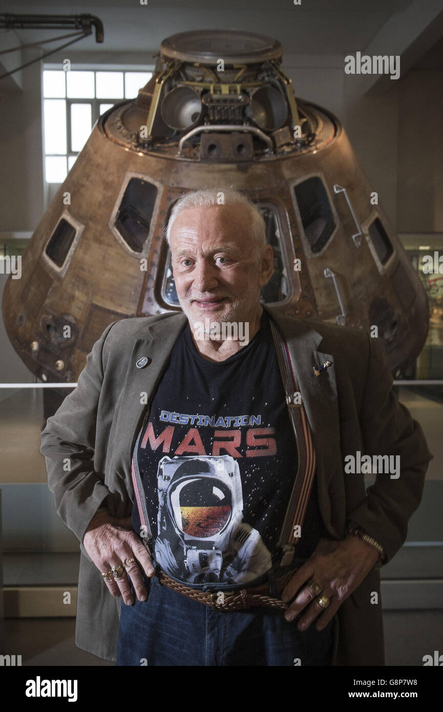 Buzz Aldrin at the Science Muesum Stock Photo - Alamy